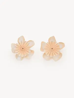 Chloé Bloom Floral Earrings - Yellow