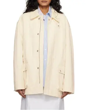 DUNST Collared Long Sleeve Jacket