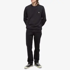 Paul Smith Ps Zebra Logo Embroidered Crew Neck Sweatshirt