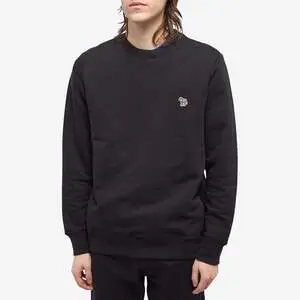 Paul Smith Ps Zebra Logo Embroidered Crew Neck Sweatshirt