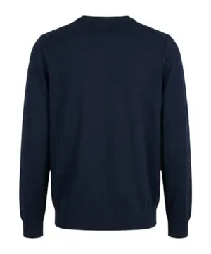 Peserico Crewneck Jumper With Contrasting Stripe Trim - Black