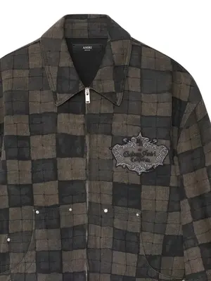 Amiri Checked Denim Jacket