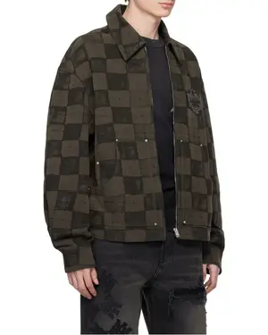 Amiri Checked Denim Jacket