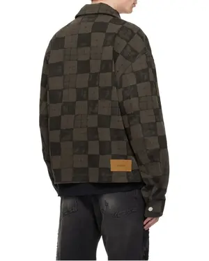Amiri Checked Denim Jacket