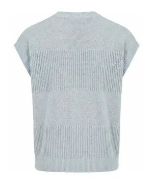 Peserico Ribbed Knit Sleeveless Vest
