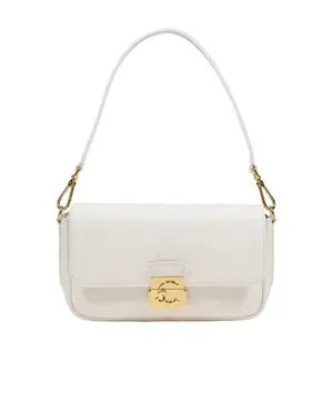 COCCINELLE Medium C-me Lock Shoulder Bag - White