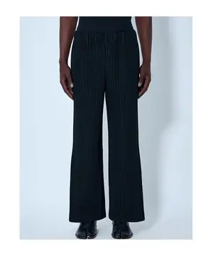 Issey Miyake Homme Plissé Tailored Pleated Pants - Black