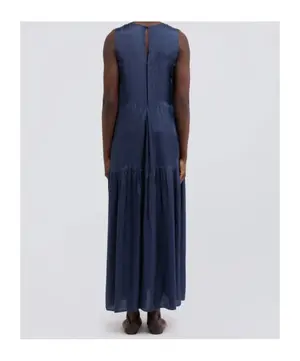 Aspesi Sleeveless Tiered Maxi Dress - Blue