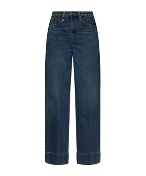 R13 Logo Patch Jeans