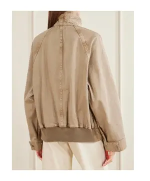 Co Name Belted Cotton-gabardine Jacket