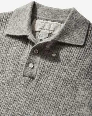 ERL Ribbed Knit Polo Sweater