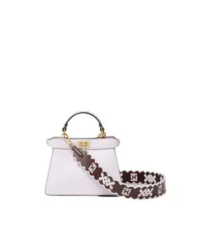 Fendi Strap You Mahogany Leather Shoulder Strap