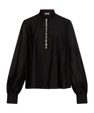 Liu Jo Embellished Long Sleeve Blouse