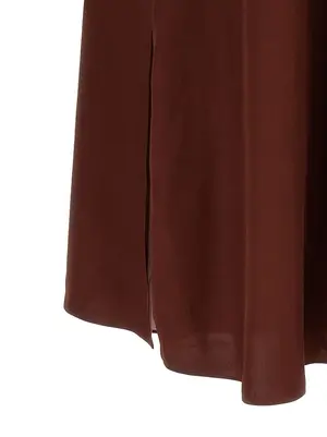 Alberta Ferretti Belted V-neck Dress
