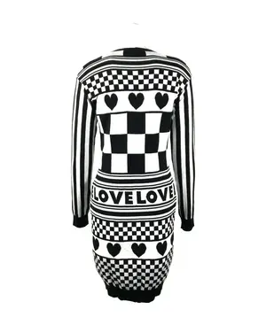 Moschino Graphic Knit Dress
