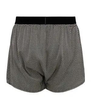 TOM FORD Graphic Print Silk Boxer Shorts