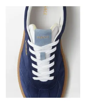 Versace Greca Court Lace-up Sneakers - Blue