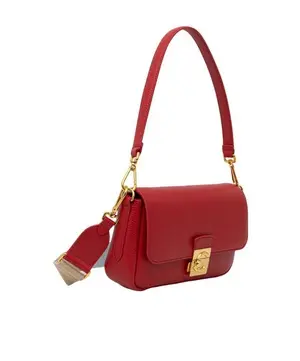 COCCINELLE Medium C-me Lock Shoulder Bag - Red