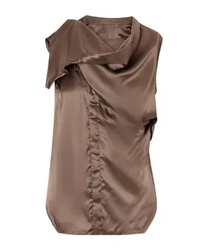 Rick Owens Draped Satin Shirt
