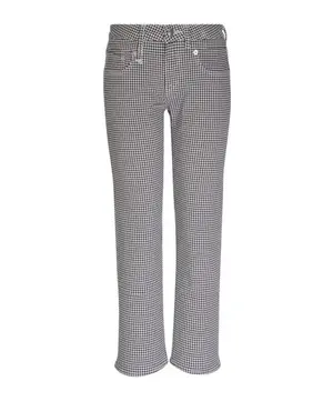R13 Houndstooth Straight Leg Casual Pants