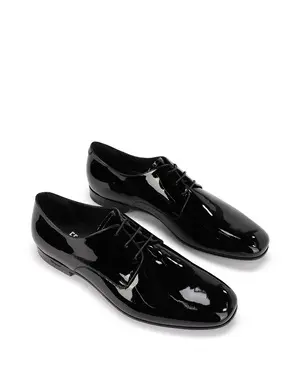 FERRAGAMO Patent Leather Lace-up Formal Shoes