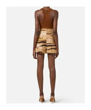 Elisabetta Franchi Logo Racerback Tank Top - Leather