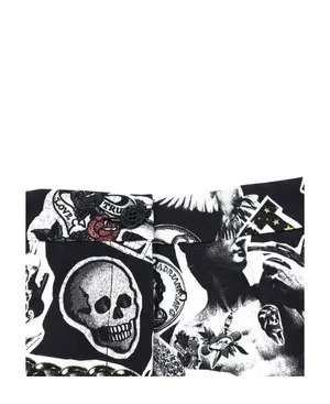 Moschino Print Straight Leg Pants