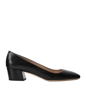 Gabriela Hearst Leather Pumps With Block Heel - Black