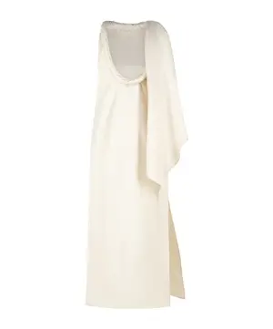 Loulou De Saison Susan Scarf-collar Midi Dress