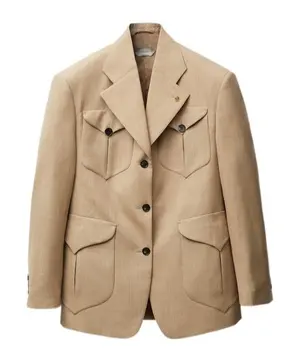 Versace Single-breasted Blazer With Medusa Hardware