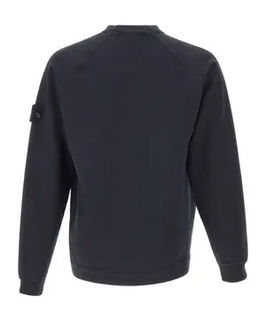 Stone Island Patch Crewneck Sweatshirt - Blue