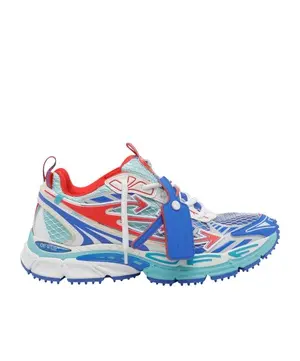 Off-White Be Right Back Fishnet Lace-up Sneakers - Blue