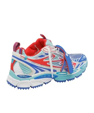 Off-White Be Right Back Fishnet Lace-up Sneakers - Blue