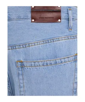 Dries Van Noten Penning Wide Leg Jeans