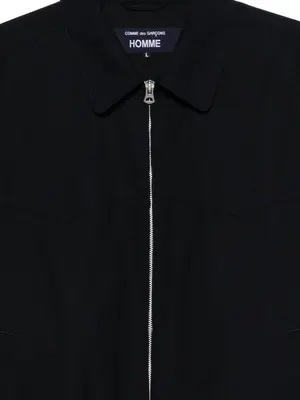 Comme Des Garçons Long-sleeved Casual Jacket - Black