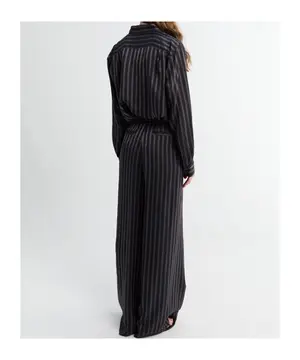 Dries Van Noten Penn Striped Straight-leg Trousers - Navy Blue