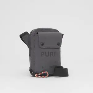 Burberry Horseferry Print Coated Canvas Crossbody Pouch