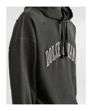 Dolce & Gabbana Distressed Logo Hoodie
