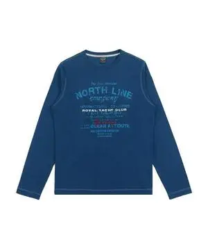 PAUL  SHARK Logo Printed Long-sleeved T-shirt