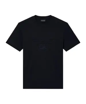 Emporio Armani Embossed Logo T-shirt - Navy Blue
