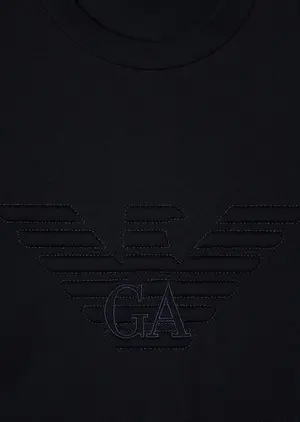 Emporio Armani Embossed Logo T-shirt - Navy Blue