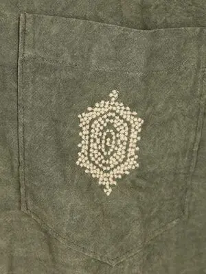 Isabel Marant Étoile Zekim Embroidered Short-sleeve Shirt