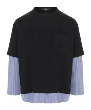 Comme Des Garçons Homme Shirt Insert Layered T-shirt