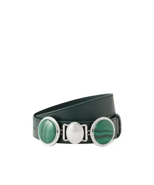 Gabriela Hearst Embellished Leather Belt - Black