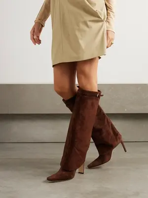 Staud Wally Buckle Knee-high Boots - Brown