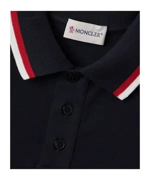 Moncler Tricolour-trimmed Cotton Piquet Polo Shirt