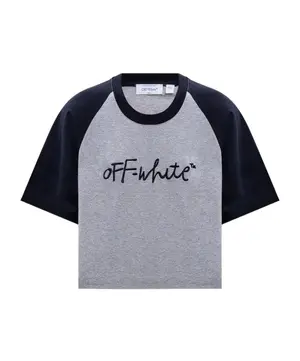 Off-White Embroidered Logo Short-sleeved T-shirt