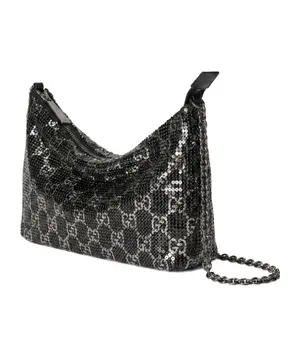 Gucci Metallic Evening Bag With Charm