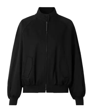 Gabriela Hearst Wynne Cotton-twill Bomber Jacket - Black