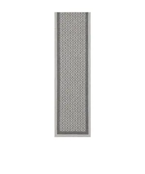 FERRAGAMO Logo Knitted Scarf - Gray